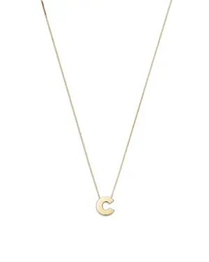 Bloomingdale'S Initial Pendant Necklace In 14k Yellow Gold - C