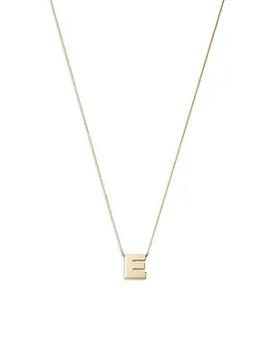 Bloomingdale'S Initial Pendant Necklace In 14k Yellow Gold - E