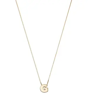 Bloomingdale'S Initial Pendant Necklace In 14k Yellow Gold - G