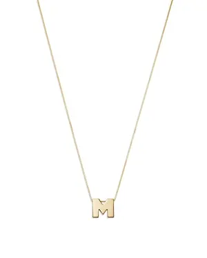 Bloomingdale'S Initial Pendant Necklace In 14k Yellow Gold - M