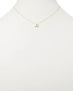Bloomingdale'S Initial Pendant Necklace In 14k Yellow Gold - R