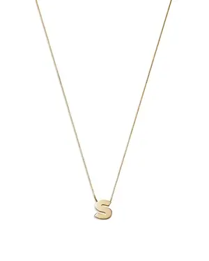 Bloomingdale'S Initial Pendant Necklace In 14k Yellow Gold - S