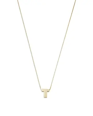 Bloomingdale'S Initial Pendant Necklace In 14k Yellow Gold - T