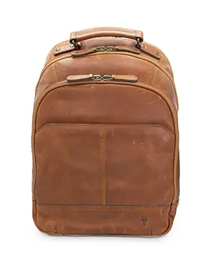 The Frye Company Logan Leather Backpack - Cognac | Editorialist display picture 1