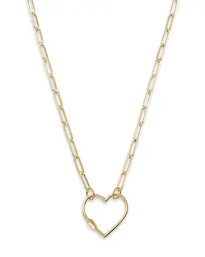 Bloomingdale'S Open Heart Clasp Pendant Necklace - Gold