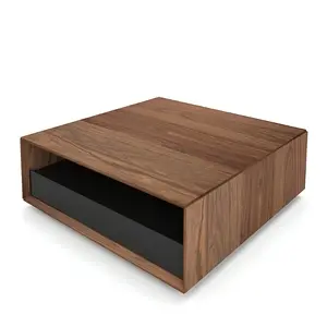 HUPPE Edward Square Center Table - Light Natural Walnut / Black