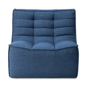 ETHNICRAFT N701 One Seat Sofa Sectional - Blue