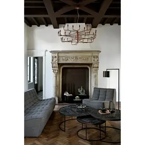 ETHNICRAFT N701 One Seat Sofa Sectional - Dark Gray