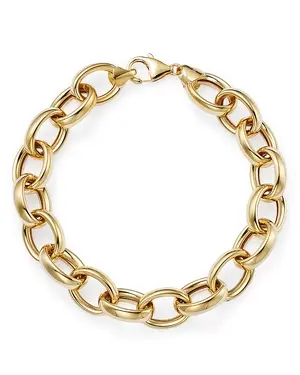 Bloomingdale'S 14k Yellow Oval Link Chain Bracelet - Gold