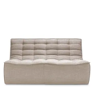 ETHNICRAFT N701 Two Seat Sofa Sectional - Beige