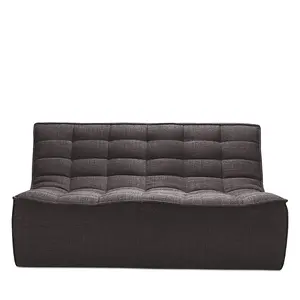 ETHNICRAFT N701 Two Seat Sofa Sectional - Dark Grey