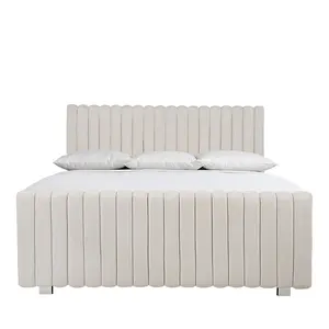 BERNHARDT Silhouette Upholstered Queen Bed - Cream