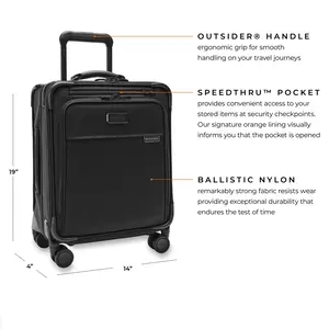 Briggs & Riley Baseline Compact Carry On Spinner Suitcase - Black