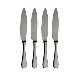 MEPRA American Pvd Steak Knives, Set Of 4 - Hemotite