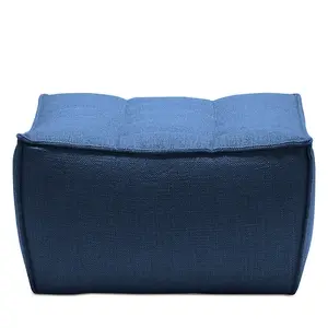 ETHNICRAFT N701 Footstool Sectional - Blue