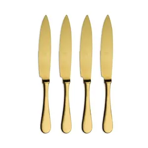 MEPRA American Ice Pvd Steak Knives, Set Of 4 - Gold