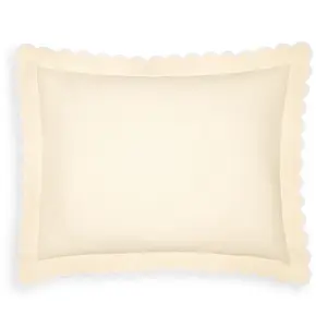 MATOUK Diamond Pique Standard Sham - Ivory