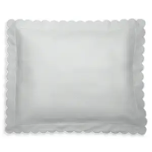 MATOUK Diamond Pique King Sham Silver