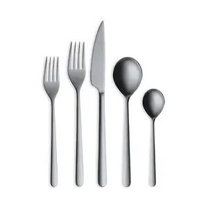 MEPRA Linea Ice Oro Nero 5-piece Place Setting - Silver