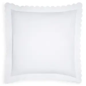 MATOUK Diamond Pique Euro Sham - White