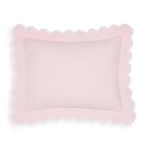 MATOUK Diamond Pique Boudoir Sham - Pink