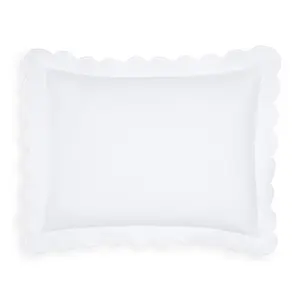MATOUK Diamond Pique Boudoir Sham - White