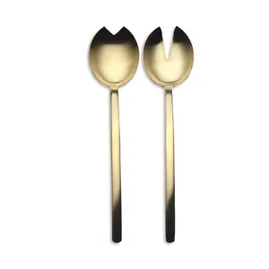 MEPRA Due 2 Piece Salad Serving Set Gold