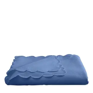 MATOUK Savannah Gardens Tablecloth, 68 X 144 Oblong Azure/azure