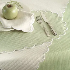 MATOUK Savannah Gardens Tablecloth, 68 X 144 Oblong - Spring Green