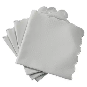 MATOUK Savannah Gardens Napkin 22 X 22, Set Of 4 - Silver/silver