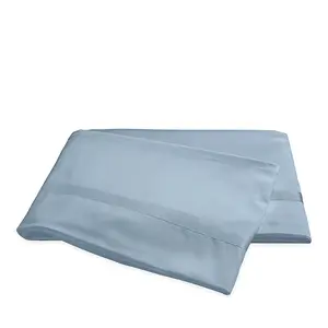 MATOUK Nocturne Sateen Flat Sheet, Full/queen - Hazy Blue
