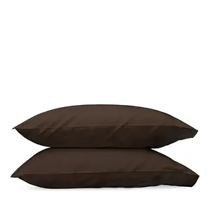 MATOUK Nocturne Sateen King Pillowcase, Pair - Sable