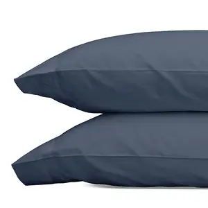 MATOUK Nocturne Sateen King Pillowcase, Pair - Steel Blue