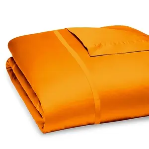 MATOUK Nocturne Sateen Duvet Cover, King - Tangerine