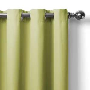 ELRENE HOME FASHIONS Connor Solid Indoor/outdoor Curtain Panel, 52 X 95 - Lime