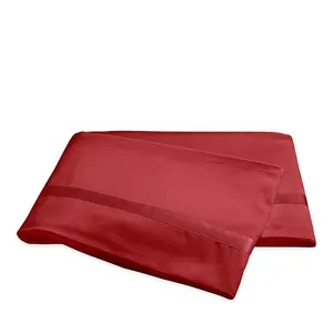 MATOUK Nocturne Sateen Flat Sheet, King Scarlet