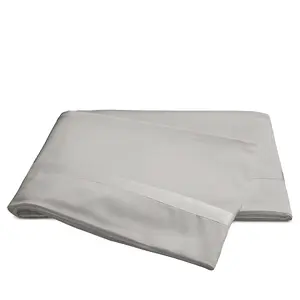 MATOUK Nocturne Sateen Flat Sheet, King - Silver