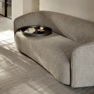 ETHNICRAFT Ellipse 3 Seater Sofa - Ash