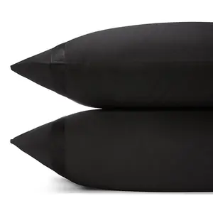 MATOUK Nocturne Sateen Pillowcase, Pair - Black