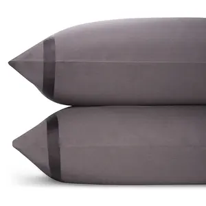 MATOUK Nocturne Sateen Pillowcase, Pair - Charcoal