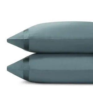 MATOUK Nocturne Sateen Standard Pillowcase, Pair Deep Jade