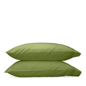 MATOUK Nocturne Sateen Standard Pillowcase, Pair Grass