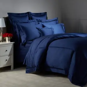 MATOUK Nocturne Sateen Standard Pillowcase, Pair Navy