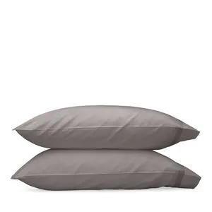 MATOUK Nocturne Sateen Standard Pillowcase, Pair Platinum