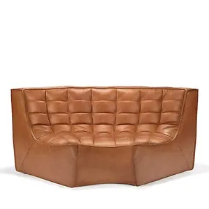 ETHNICRAFT N701 Round Sofa Corner - Old Saddle Leather