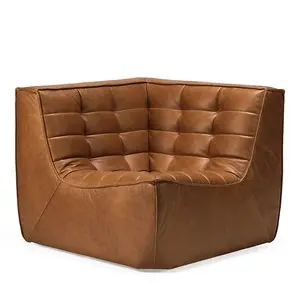 ETHNICRAFT N701 Sofa Corner - Old Saddle Leather