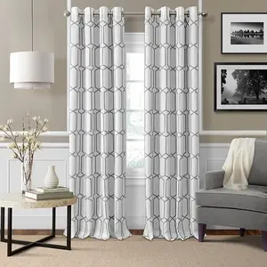 ELRENE HOME FASHIONS Kaiden Blackout Window Panel, 52 X 95 - Gray