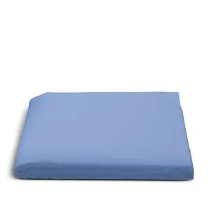 MATOUK Luca Hemstitch Percale Fitted Sheet, Queen Azure