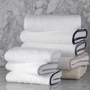 MATOUK Cairo Hand Towel - White/smoke