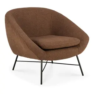 ETHNICRAFT Barrow Lounge Chair - Copper